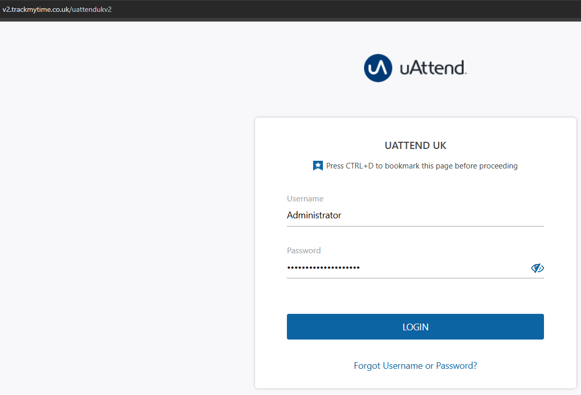 Edit your login information – uAttend Support - Help Center